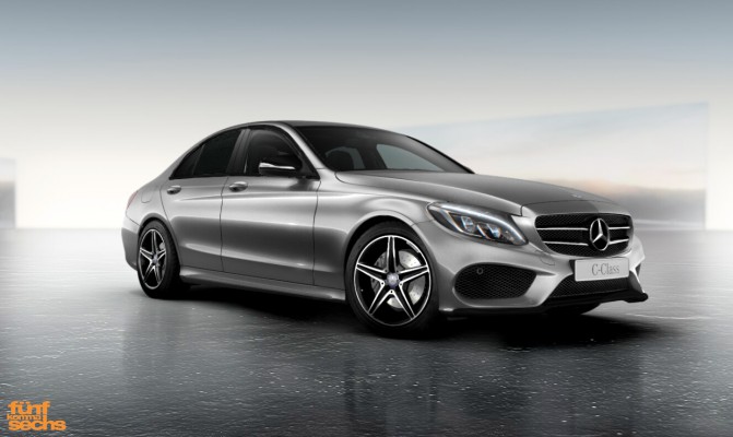 Das Night Paket (Code P55) für die neue Mercedes C-Klasse W205 ...
